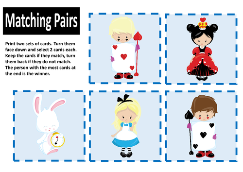 ALICE IN WONDERLAND STORY TEACHING RESOURCES EYFS KS1-2 ENGLISH DISPLAY ...