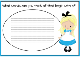 ALICE IN WONDERLAND STORY TEACHING RESOURCES EYFS KS1-2 ENGLISH DISPLAY ...