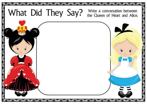 ALICE IN WONDERLAND STORY TEACHING RESOURCES EYFS KS1-2 ENGLISH DISPLAY ...