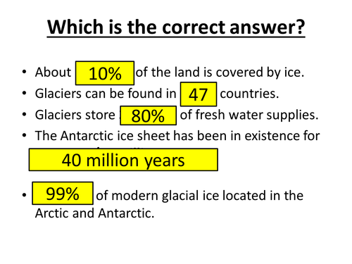 GCSE/ KS3 Glacial Environments (Ice On The Land) Full Topic | Teaching ...