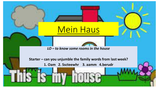 Primary German lessons 3-4 - Mein Haus | Teaching Resources