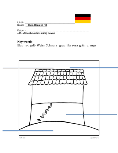Primary German lessons 3-4 - Mein Haus | Teaching Resources