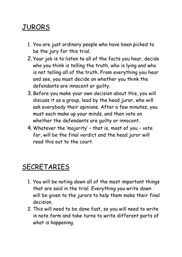 KS2 PSHE Courtroom Drama Lesson & Inside Out Lesson by SBridge87 ...