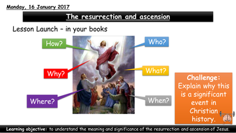 The resurrection and ascension | Teaching Resources