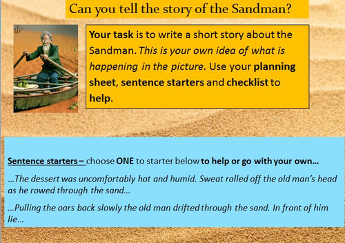 The Sandman - Creative and Descriptive Writing, Complete Lesson ...