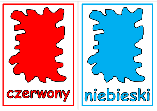POLISH LANGUAGE TEACHING RESOURCES display posters flashcards colours ...