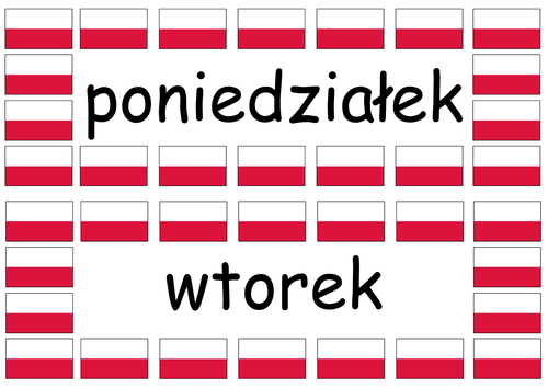 POLISH LANGUAGE TEACHING RESOURCES display posters flashcards colours ...