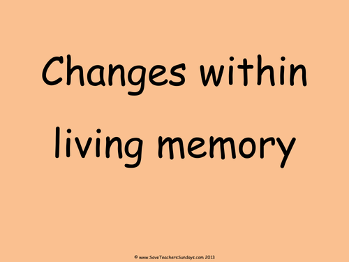 Changes Within Living Memory KS1 Planning and Resources | Teaching ...