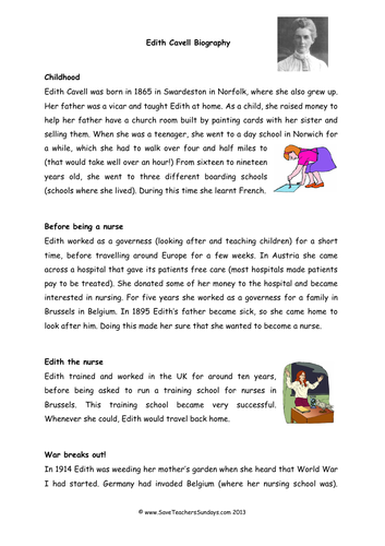 Mary Seacole, Florence Nightingale and Edith Cavell Year 2 Planning and ...