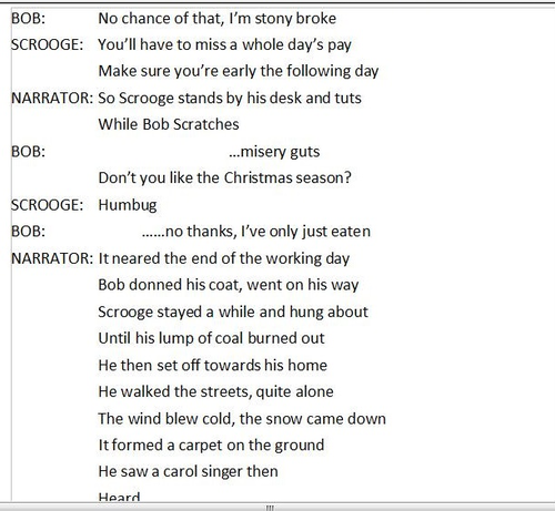 A Christmas Carol - playscript (comedy) by ewenadams - Teaching ...