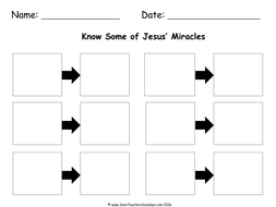 Miracles by Jesus KS1 Lesson Plan and Worksheet | Teaching Resources