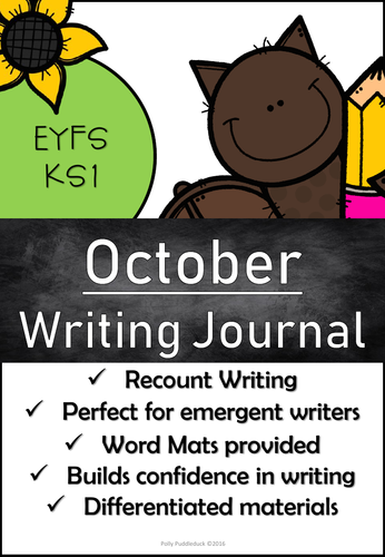 October Writing Pack for Emergent Readers and Writers (EYFS/KS1 ...