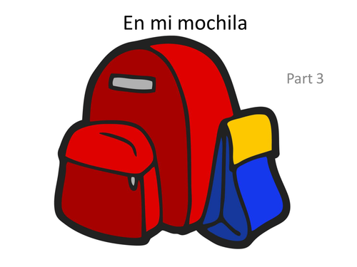Mira 1 Express Unit 1 Vamos - En mi mochila Lessons 1-4 | Teaching ...