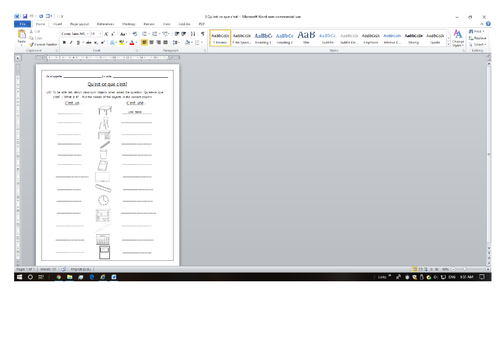 FRENCH - Dans La Salle de Classe - Worksheets | Teaching Resources