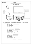 FRENCH - Dans La Salle de Classe - Worksheets | Teaching Resources