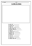 FRENCH - Dans La Salle de Classe - Worksheets | Teaching Resources