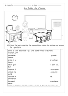 FRENCH - Dans La Salle de Classe - Worksheets | Teaching Resources