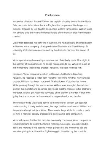 AQA new spec English Language - Frankenstein lessons | Teaching Resources
