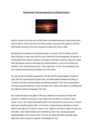 Descriptive Writing - Resources for GCSE English | Teaching Resources