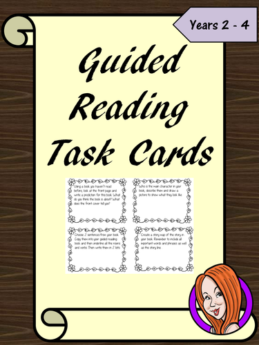 Guided Reading Task Cards Set of 24 | Teaching Resources