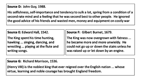 Henry VIII's Personality - Source Analysis | Teaching Resources