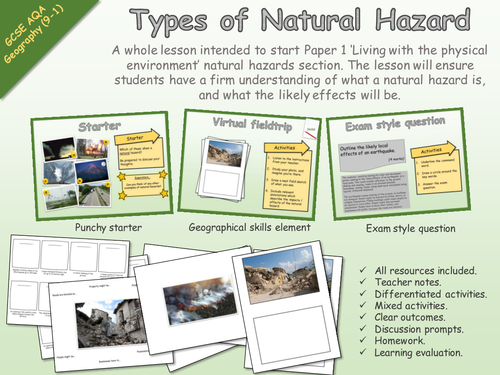 GCSE Geography - AQA - Living with the physical environment - Types of ...