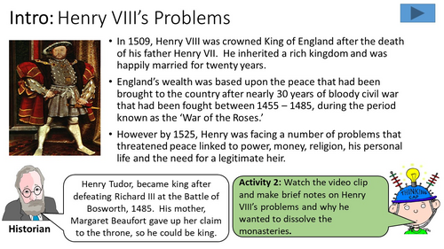 Why did Henry VIII break with Rome in 1533? | Teaching Resources