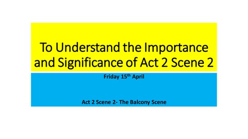 Romeo and Juliet | Teaching Resources