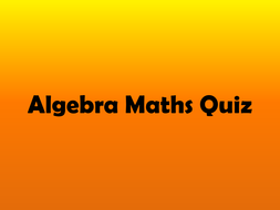 Math Quiz (ppt) | Teaching Resources