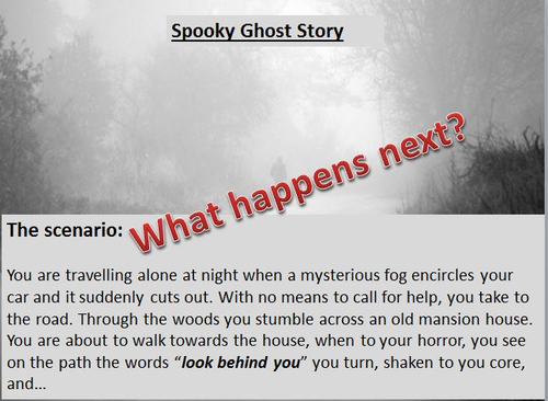 Spooky Ghost Diary Lesson + 5 Pack of KS3 Word Starters | Teaching ...