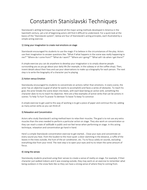 Constantin Stanislavski / Stanislavsky Exploration Resources for Drama ...