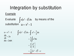 Integration by substitution | Teaching Resources