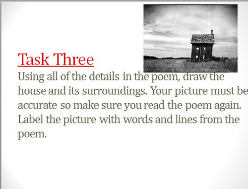 The Deserted House Poetry Analysis + KS3 Starter Pack | Teaching Resources
