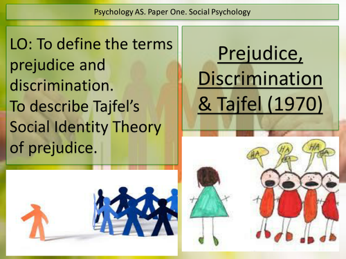 Social identity theory and prejudice. Tajfel et al | Teaching Resources Social identity theory and prejudice. Tajfel et al | Teaching Resources