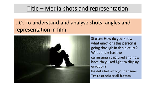 Media - Shot Types and Representation | Teaching Resources