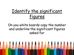 Identifying Significant Figures | Teaching Resources