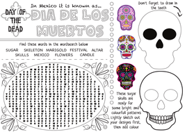 Halloween/Day of the Dead Activity Worksheets - set of 2 by RND86 ...