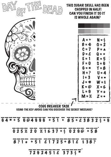 Halloween/Day of the Dead Activity Worksheets - set of 2 | Teaching ...