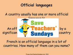 The French-Speaking World KS2 Lesson Plan, PowerPoint and Worksheet ...