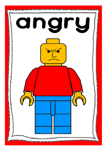 EMOTIONS FEELINGS TEACHING RESOURCES KS1 KS2 BEHAVIOUR DISPLAY LEGO ...