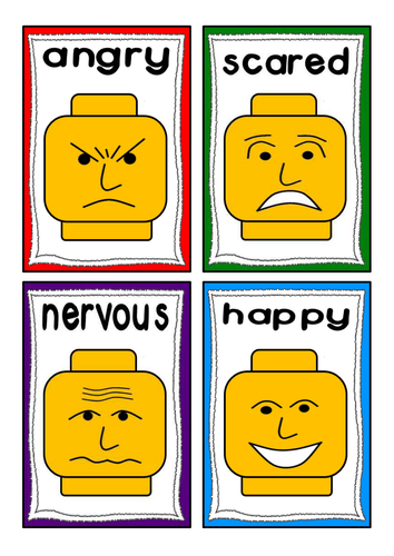 EMOTIONS FEELINGS TEACHING RESOURCES KS1 KS2 BEHAVIOUR DISPLAY LEGO ...