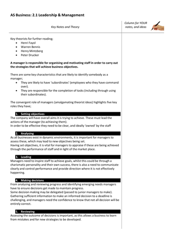 Leadership & Management 2 hour lesson including activities | Teaching ...
