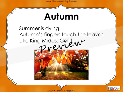 Autumn Haiku Poetry | Teaching Resources