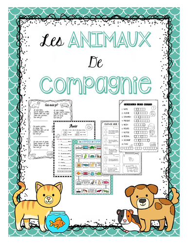 French Pets unit - Les animaux de compagnie | Teaching Resources