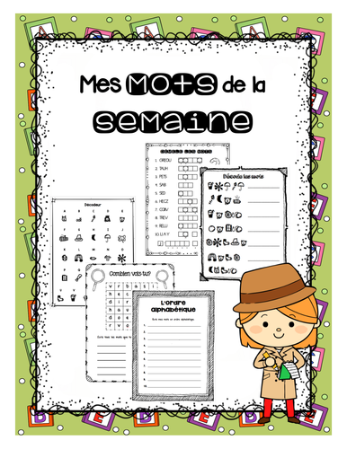 French Weekly Words - Activity booklets | Teaching Resources