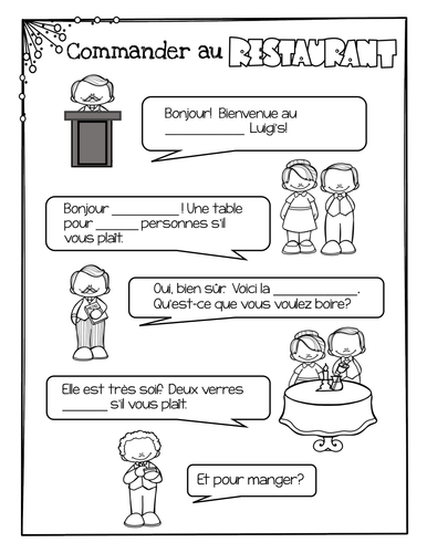Commander au restaurant | Teaching Resources