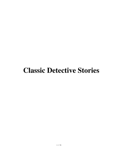 KS3 Detective Fiction and Creative Writing Complete SOW | Teaching ...