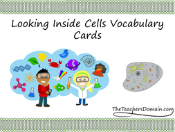 The Cell Vocabulary Cards by BiologyDomain | Teaching Resources