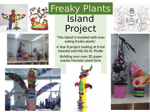 KS3 Art Nature project-plant 3D forms: Ernst Haeckel, Niki De St Phalle ...