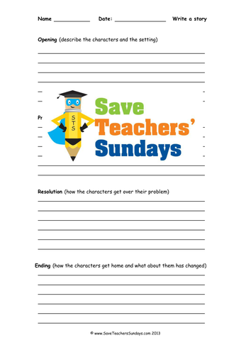 Writing a Short Story Lesson Plan and Resources | Teaching Resources
